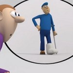 Napo, Non c'è niente da ridere, filmato Eu-Osha prevenzione cadute