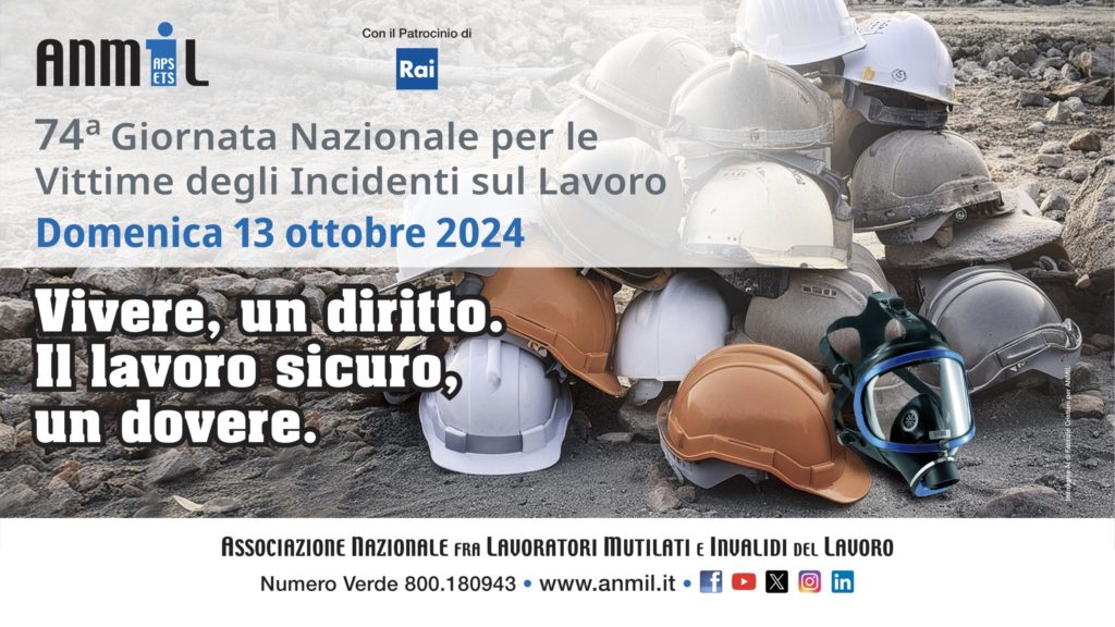 La 74ª Giornata nazionale per le vittime del lavoro indetta da Anmil